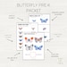 Butterfly Pre-k Packet Preschool Worksheets Printable Letters and ...