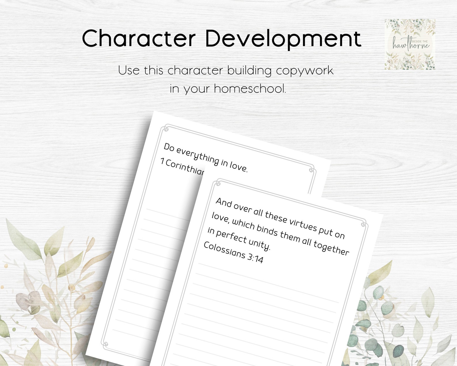 A Full Heart: Copywork for Character | Homeschool Copy Work and ...
