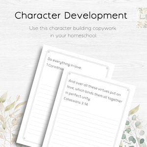 A Full Heart: Copywork for Character | Homeschool Copy Work and ...