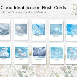 Cloud Identification Flashcards, Clouds Flash Cards, Science and Nature ...