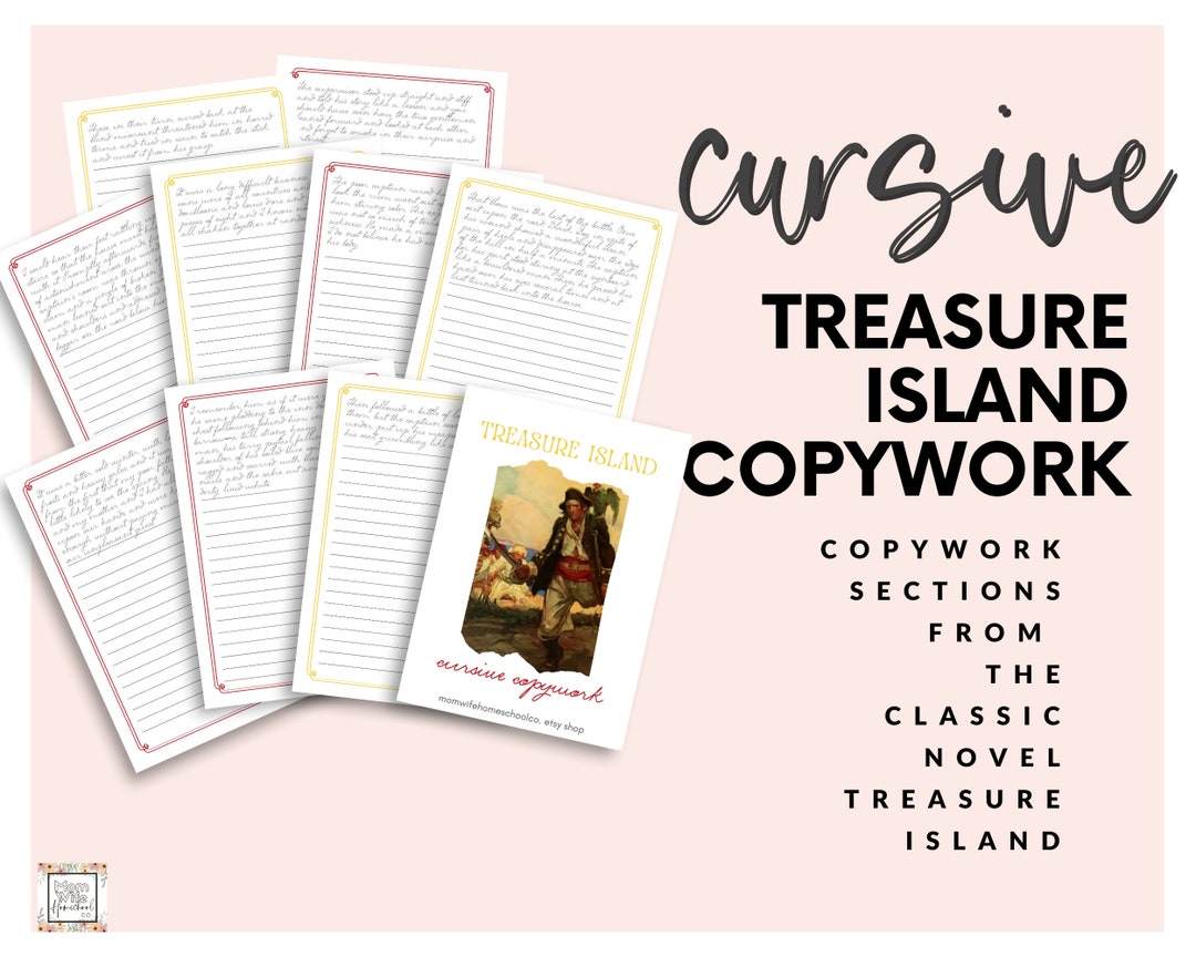 Treasure Island Cursive Copywork Cursive Handwriting Practice ...