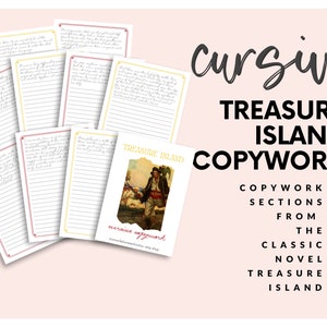 Treasure Island Cursive Copywork Cursive Handwriting Practice ...