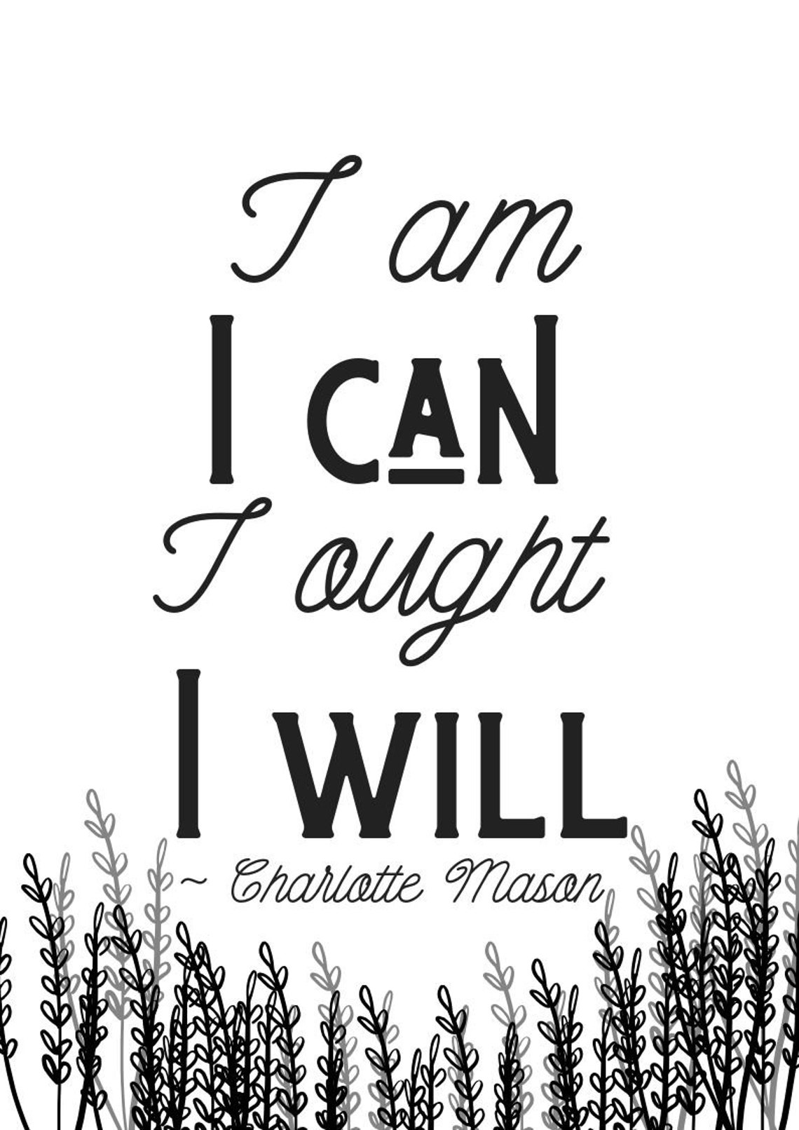 Charlotte Mason Motto Wall Art | Etsy
