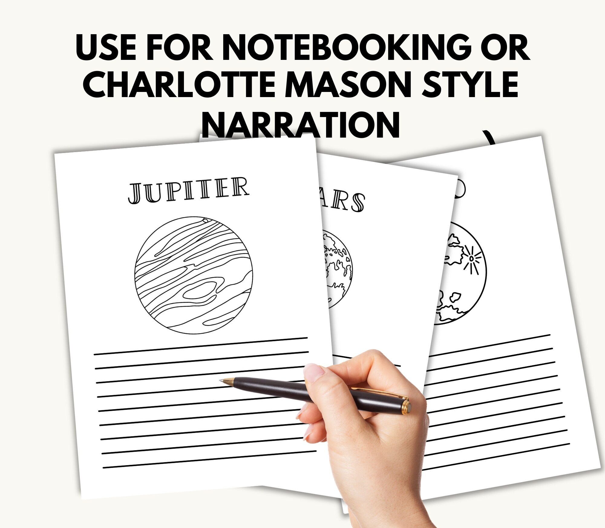 Solar System Notebooking Worksheets | Printable Science Notebook Pages ...