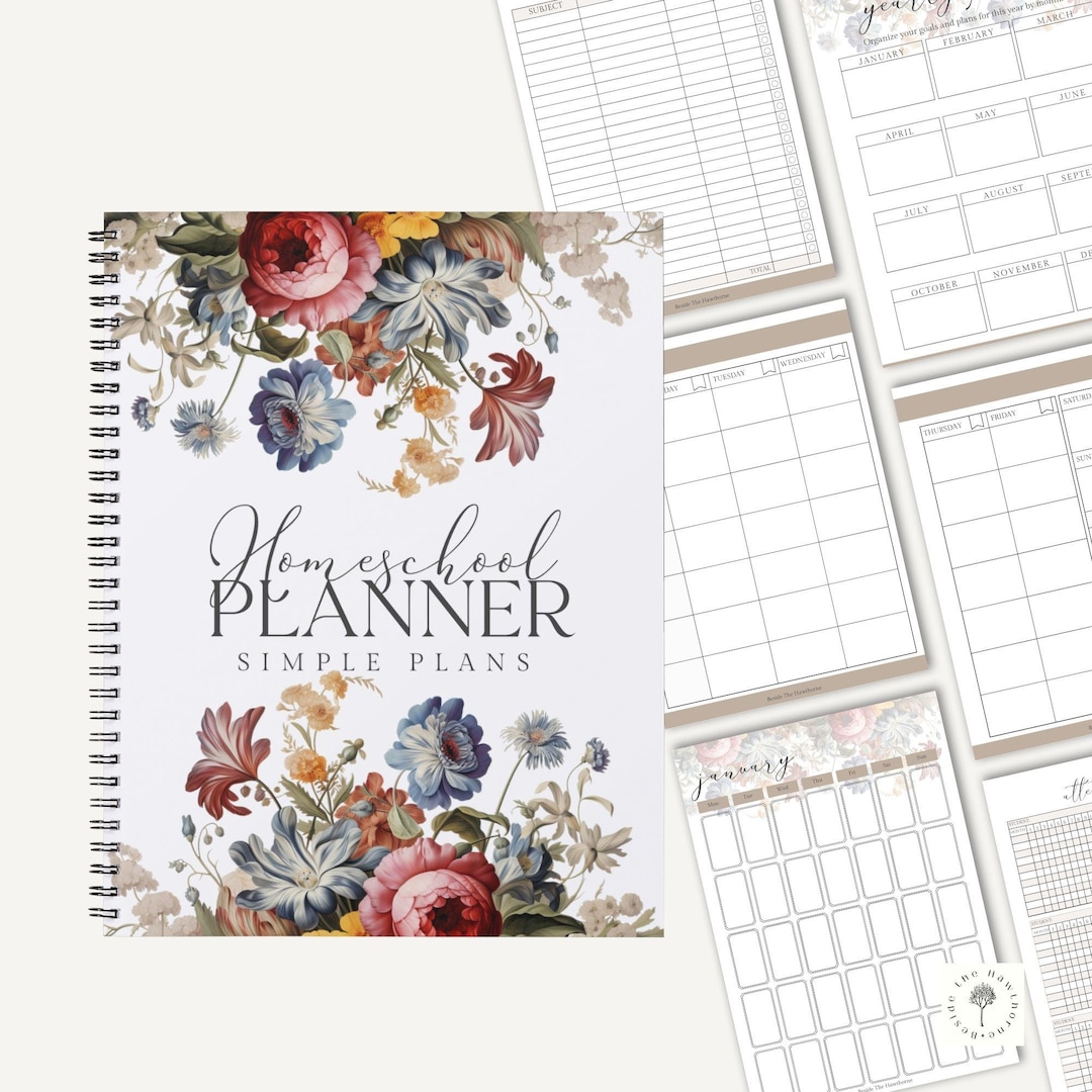 Homeschool Planner Multiple Kids - Daily Schedule & Lesson Plans ...