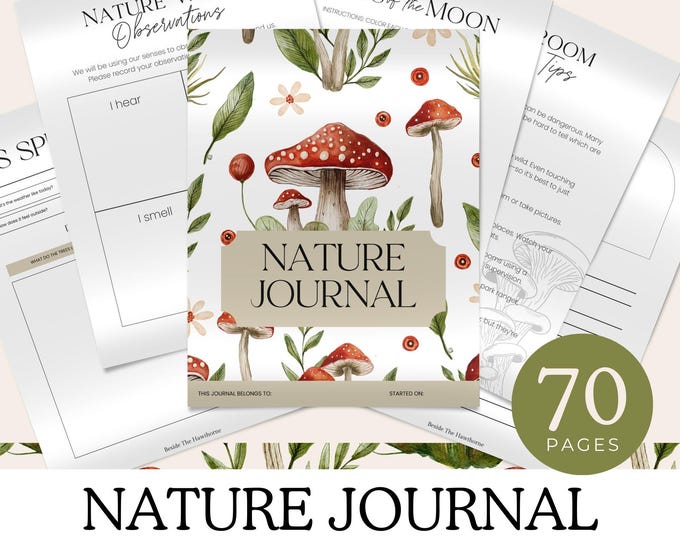 SUMMER Journal - Homeschool Printable Charlotte Mason Nature Study ...