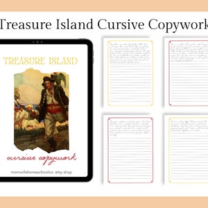 Treasure Island Cursive Copywork Cursive Handwriting Practice ...