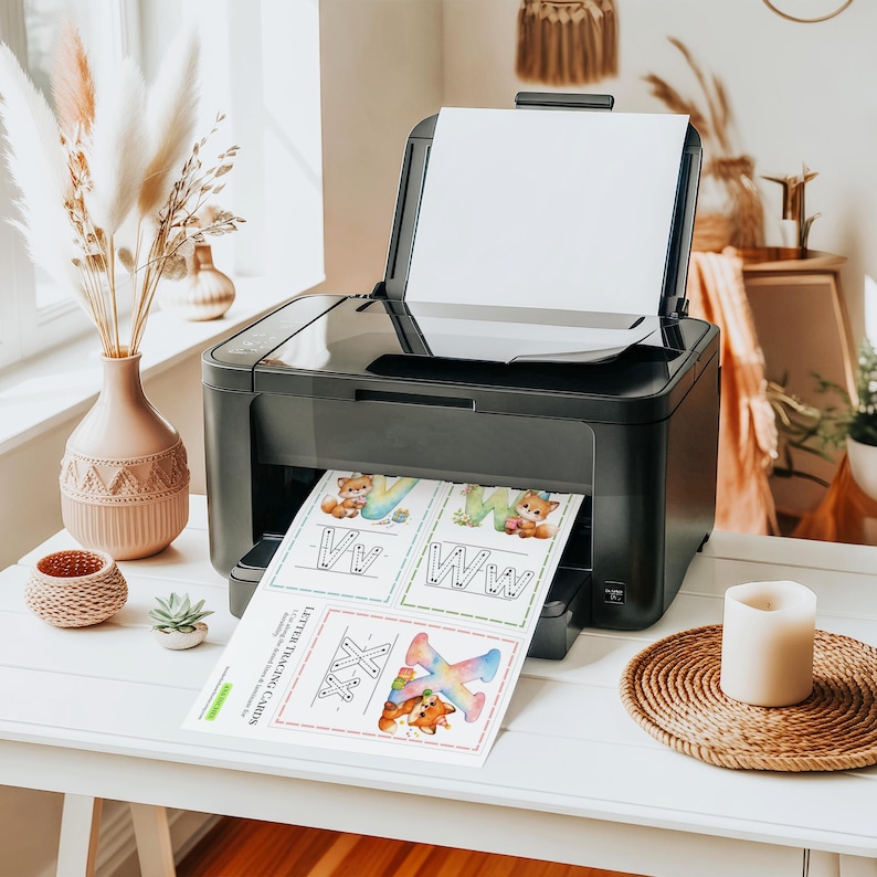 Letter Tracing Flashcards, Party Animal, Preschool and Kindergarten ...