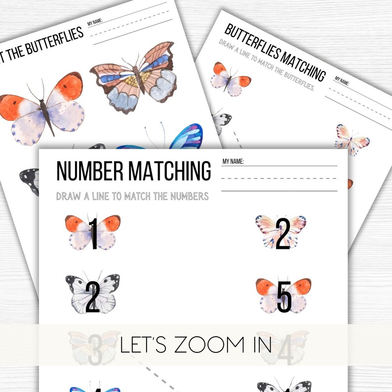 Butterfly Pre-k Packet Preschool Worksheets Printable Letters and ...