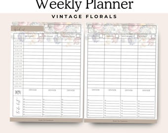 Weekly Homeschool Planner Schedule - Daily Schedule - to Do List - Meal ...
