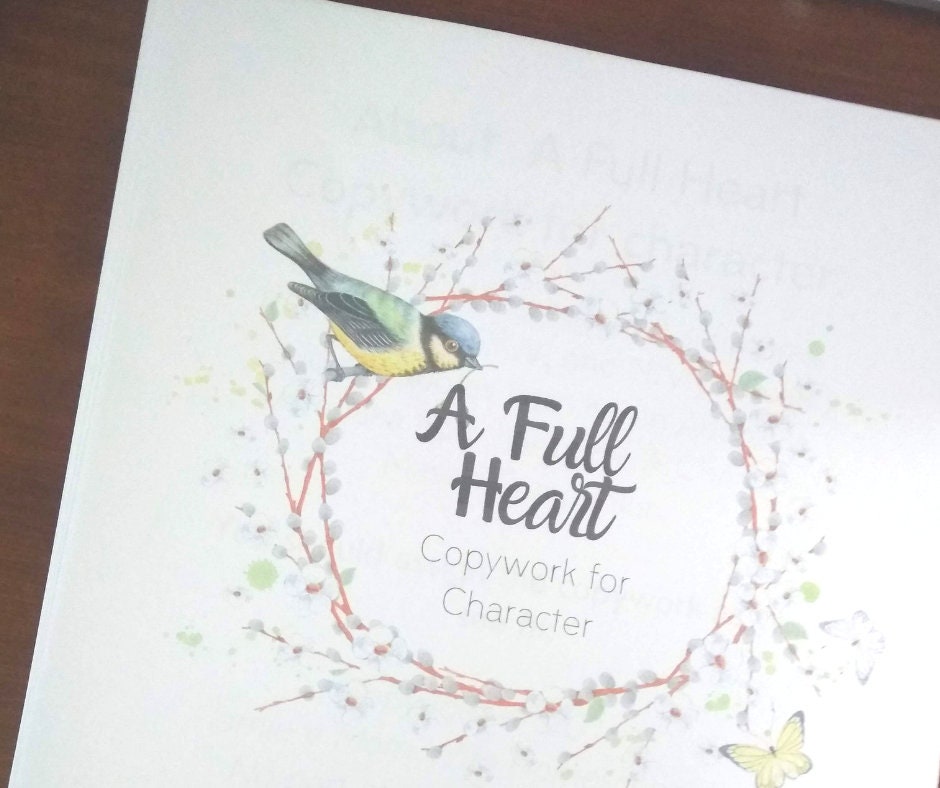 A Full Heart: Copywork for Character | Etsy