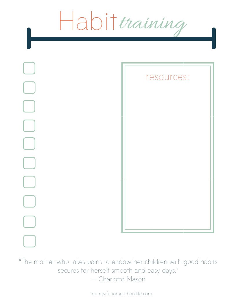 Charlotte Mason Homeschool Planner | Etsy