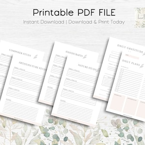 The Ultimate Charlotte Mason Homeschool Planner | Undated Homeschool ...