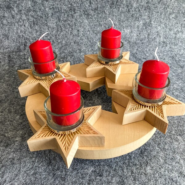 Adventskranz holz - Etsy.de