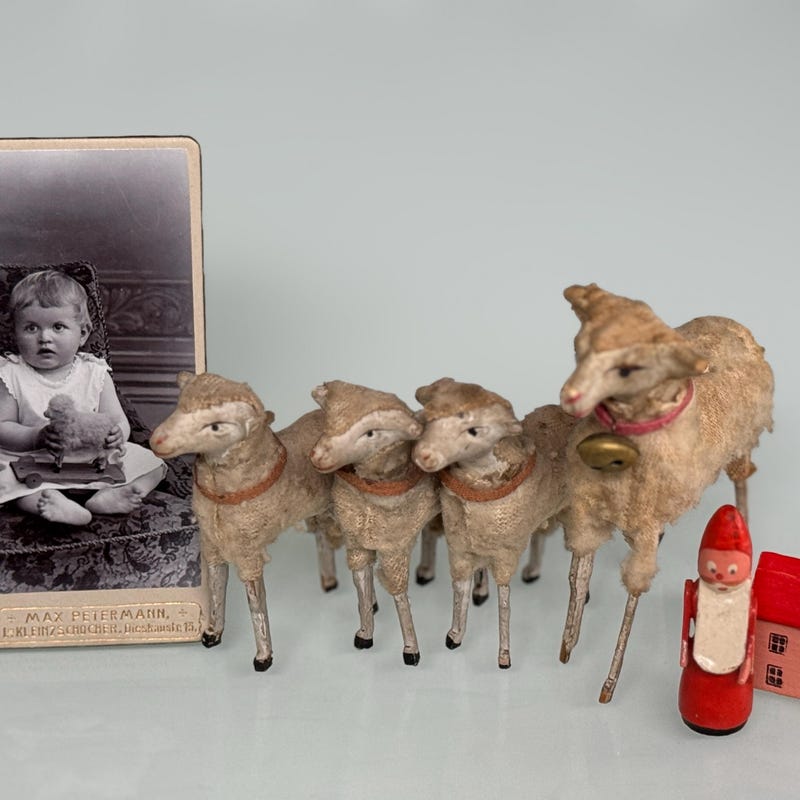 Antique Sheep Toys - Etsy UK