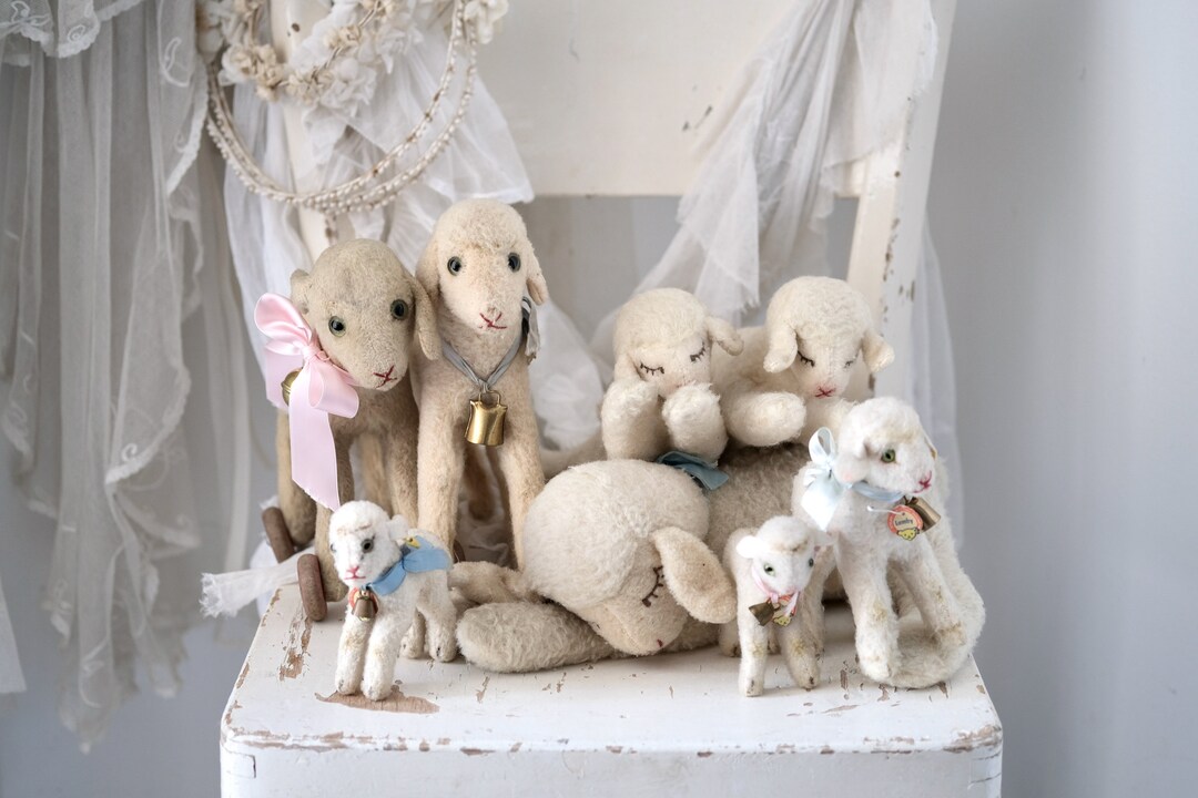 RARE! Original Vintage Steiff Lamb Sheep "lamby" Medium - Large - 1 ...