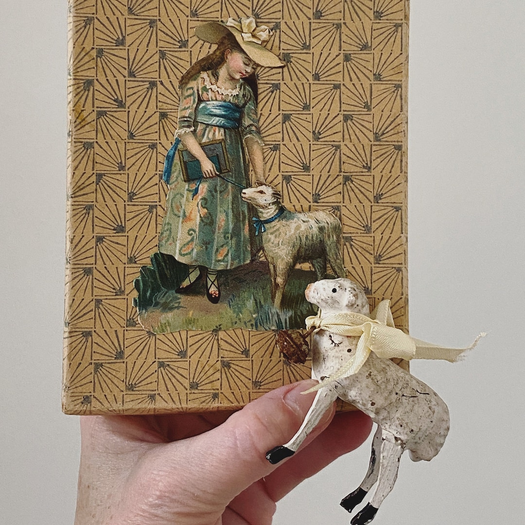 RARE Vintage Cardboard Box With Set of Cloth Dust Dimensions - Etsy