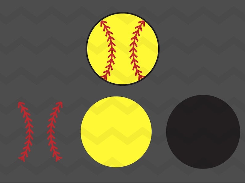 Softball SVG Softball SVG for Cricut Silhouette Laser | Etsy