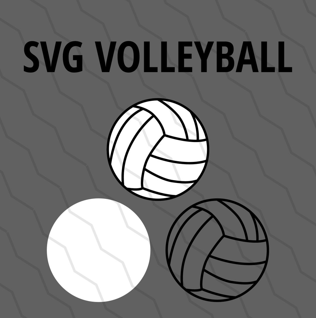 Volleyball SVG & DXF - Volleyball SVG for Cricut, Silhouette, Laser ...