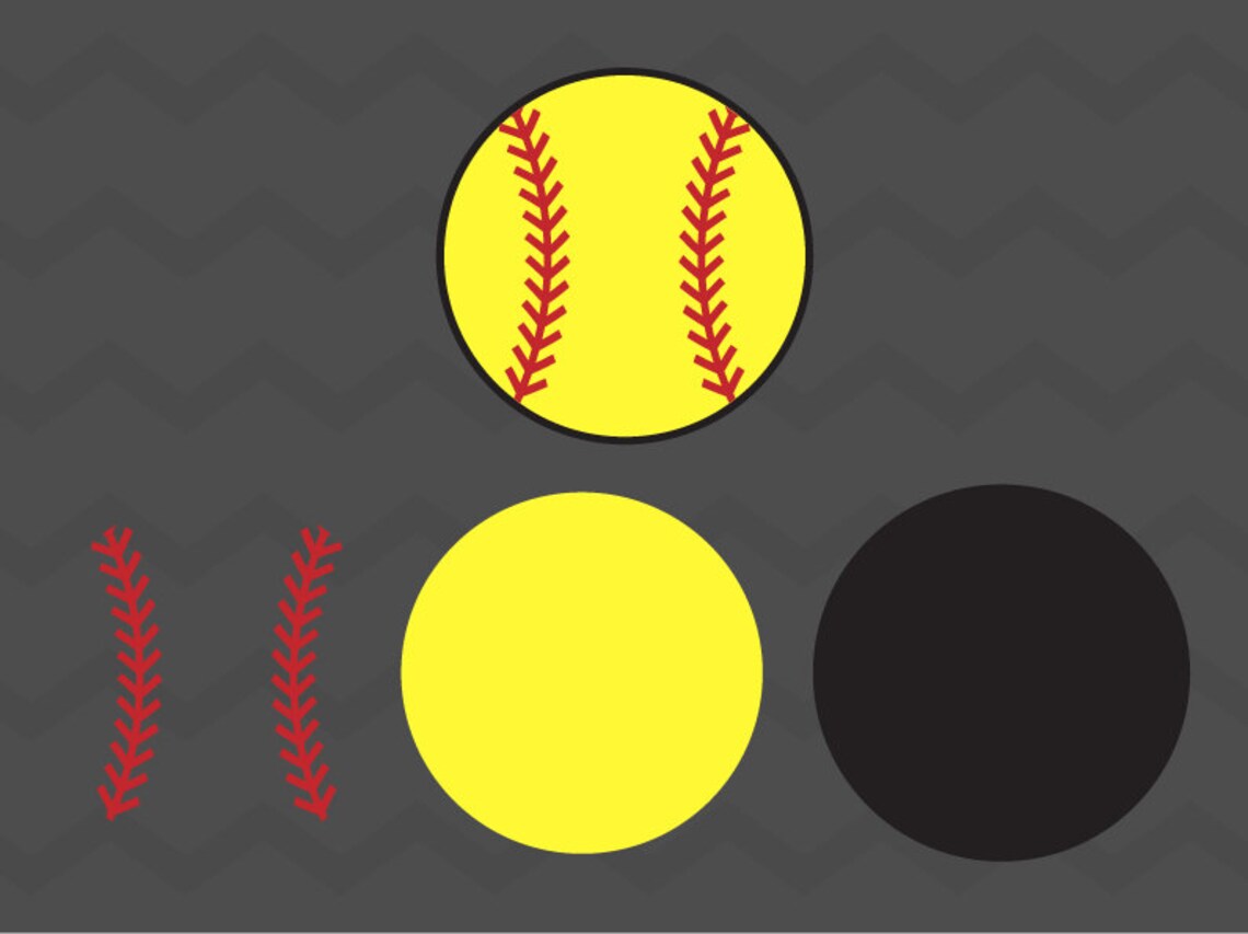 Softball SVG Softball SVG for Cricut Silhouette Laser - Etsy