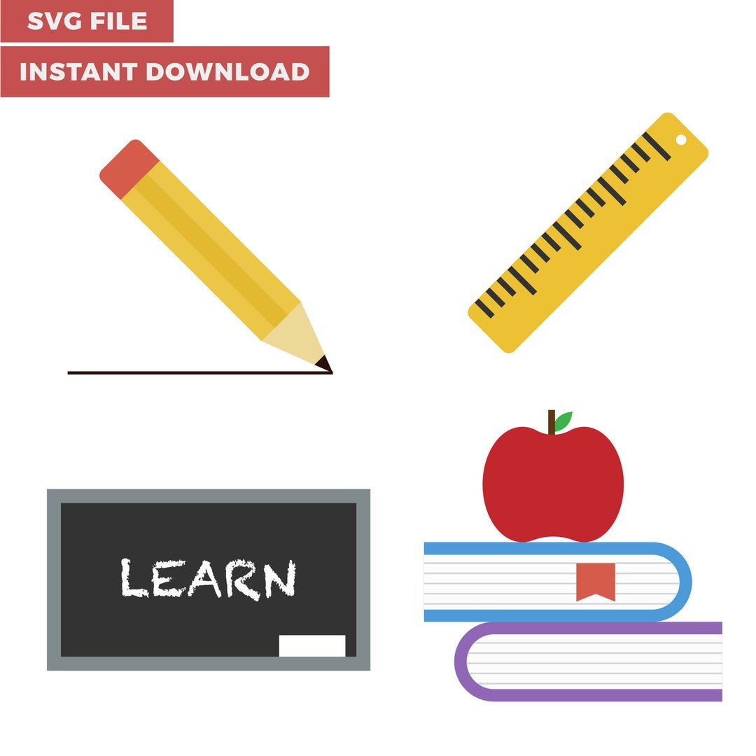 Education Icons SVG File Instant Download Education Clipart - Etsy
