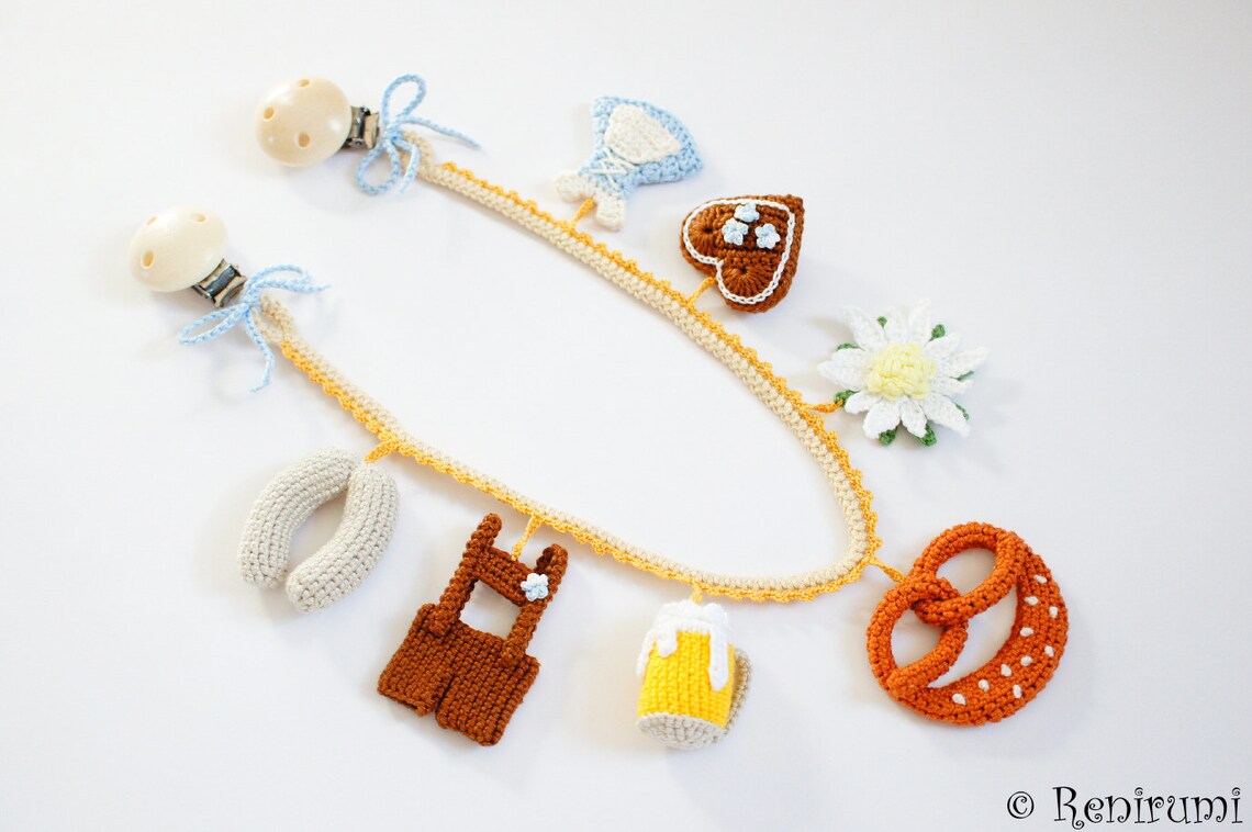 Crochet Pattern Pram Chain • Oktoberfest • Renirumi - Etsy