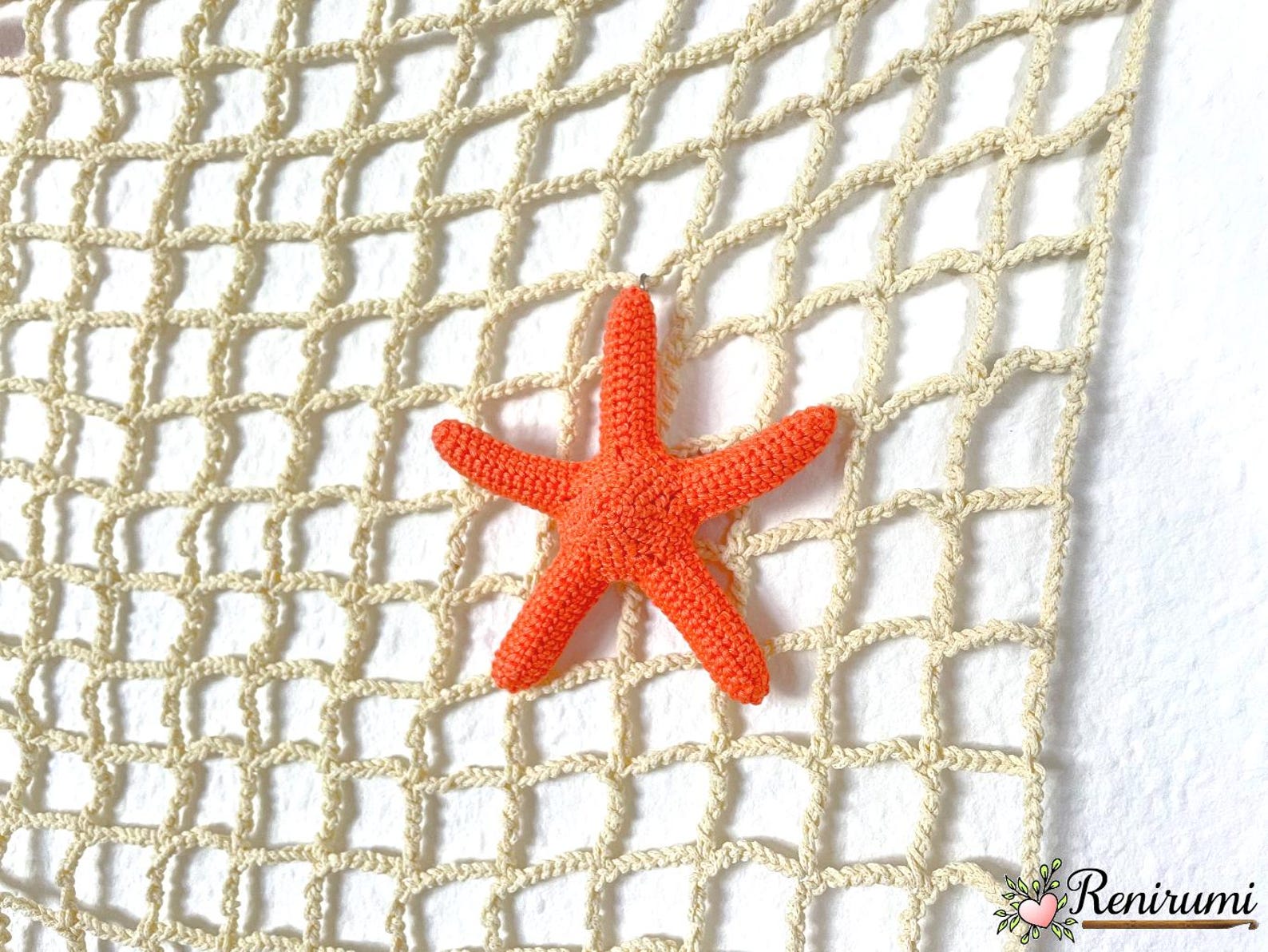 Crochet Pattern Fishing Net & Starfish • Renirumi - Etsy
