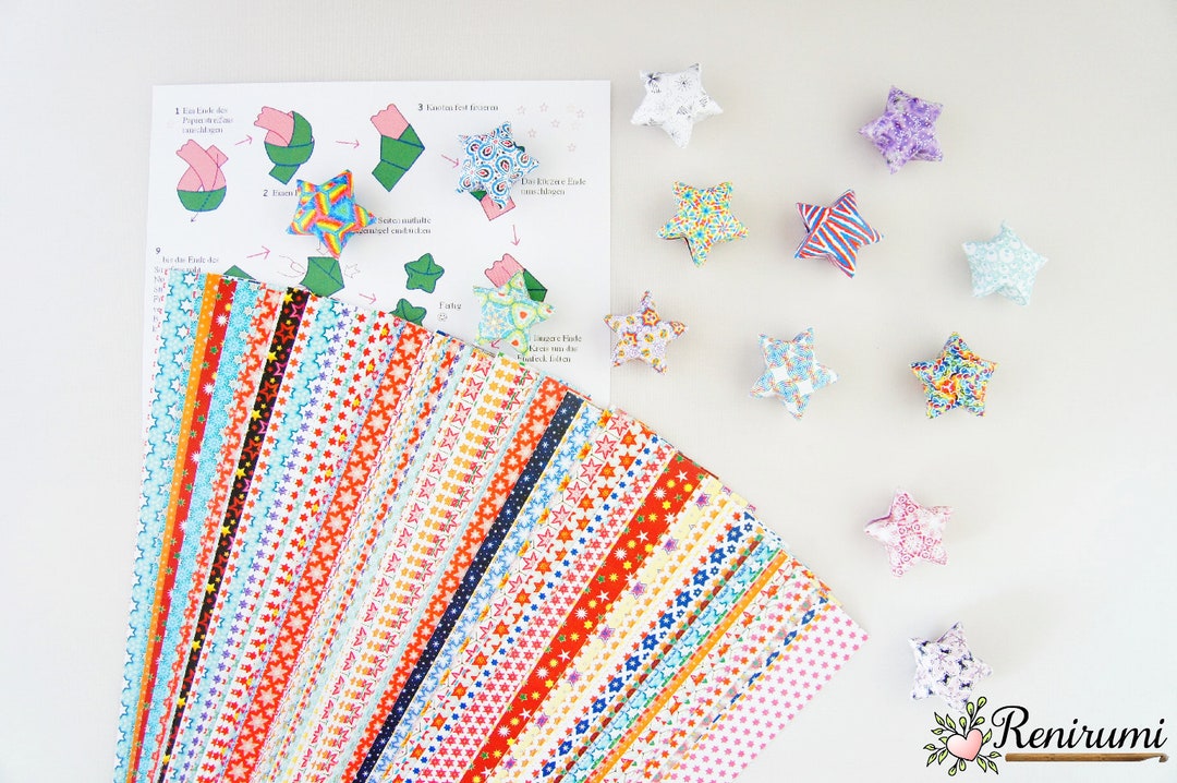 DIY 100 Stars Lucky Stars Origami Paper Strips Paper Stars - Etsy