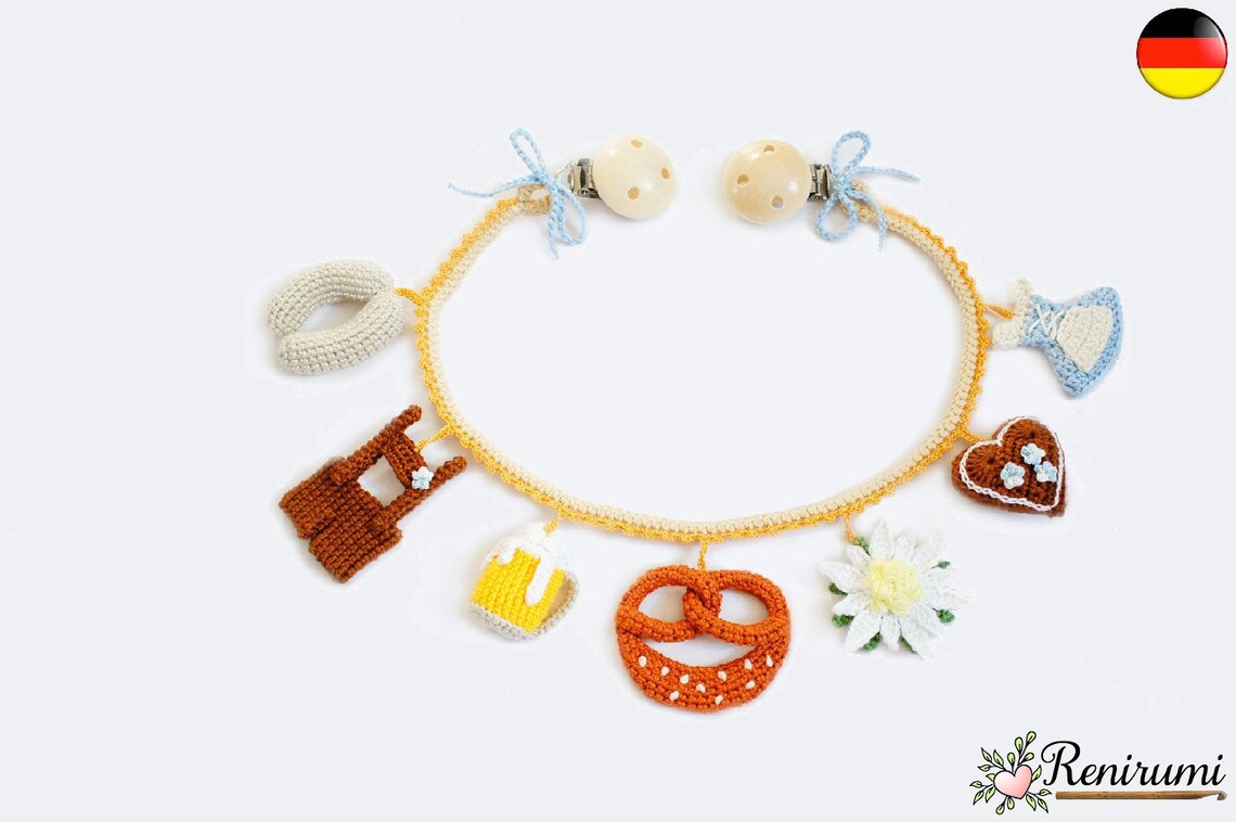 Crochet Pattern Pram Chain • Oktoberfest • Renirumi - Etsy