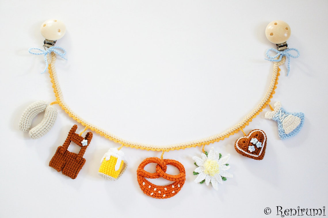 Crochet Pattern Pram Chain • Oktoberfest • Renirumi - Etsy