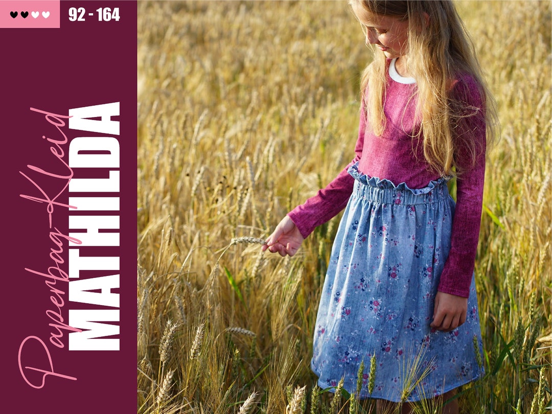 Paperbag Dress mathilda Pattern and Sewing Instructions - Etsy