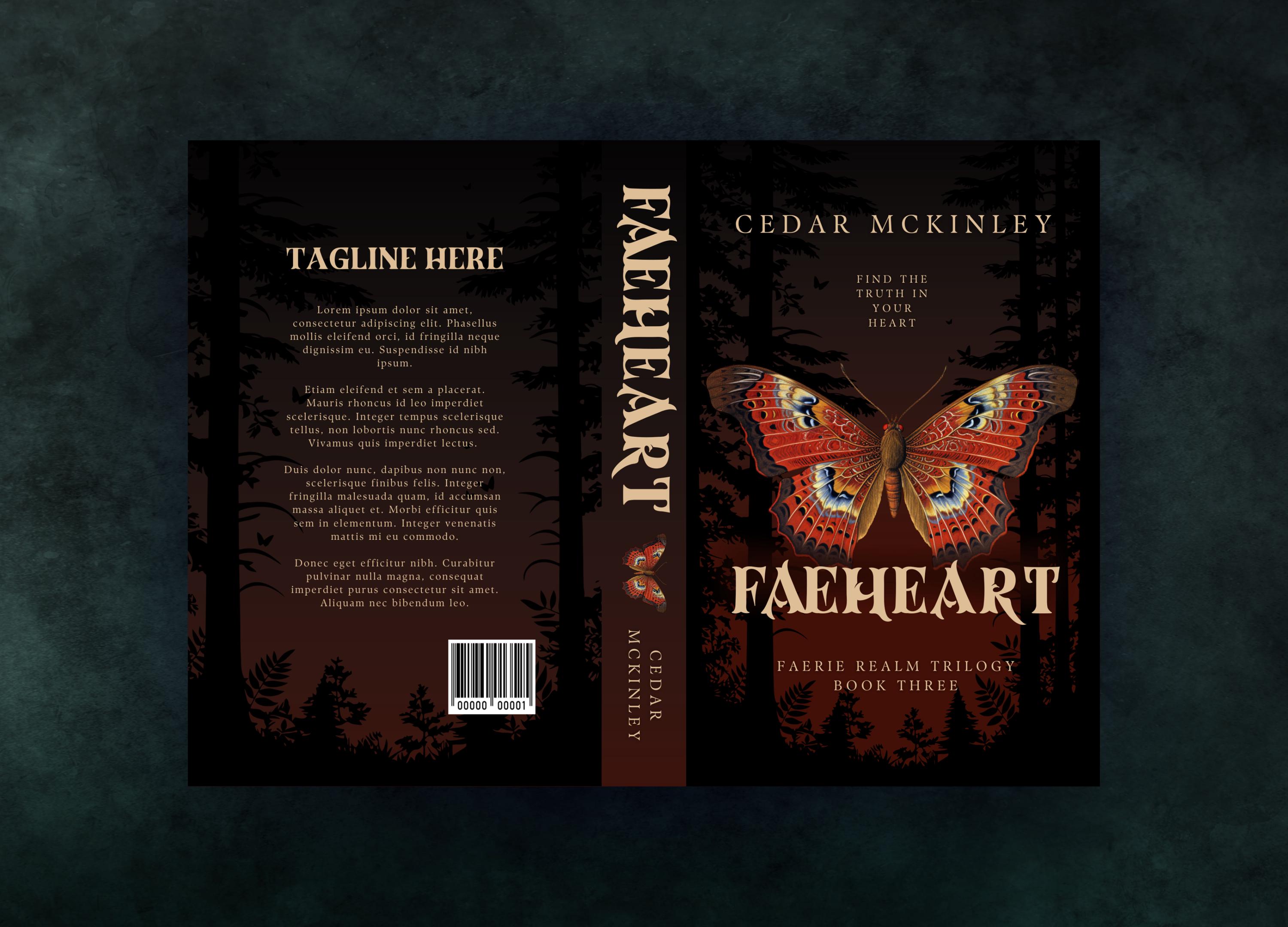 Butterfly Forest Fae Trilogy Book Cover Templates | Canva Template ...