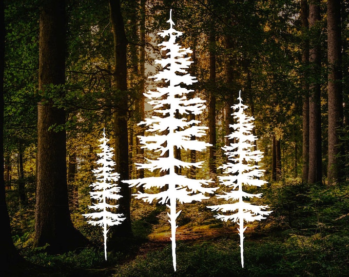 Mountain and Treeline Vinyl Decal off Road Sticker RV Decal - Etsy