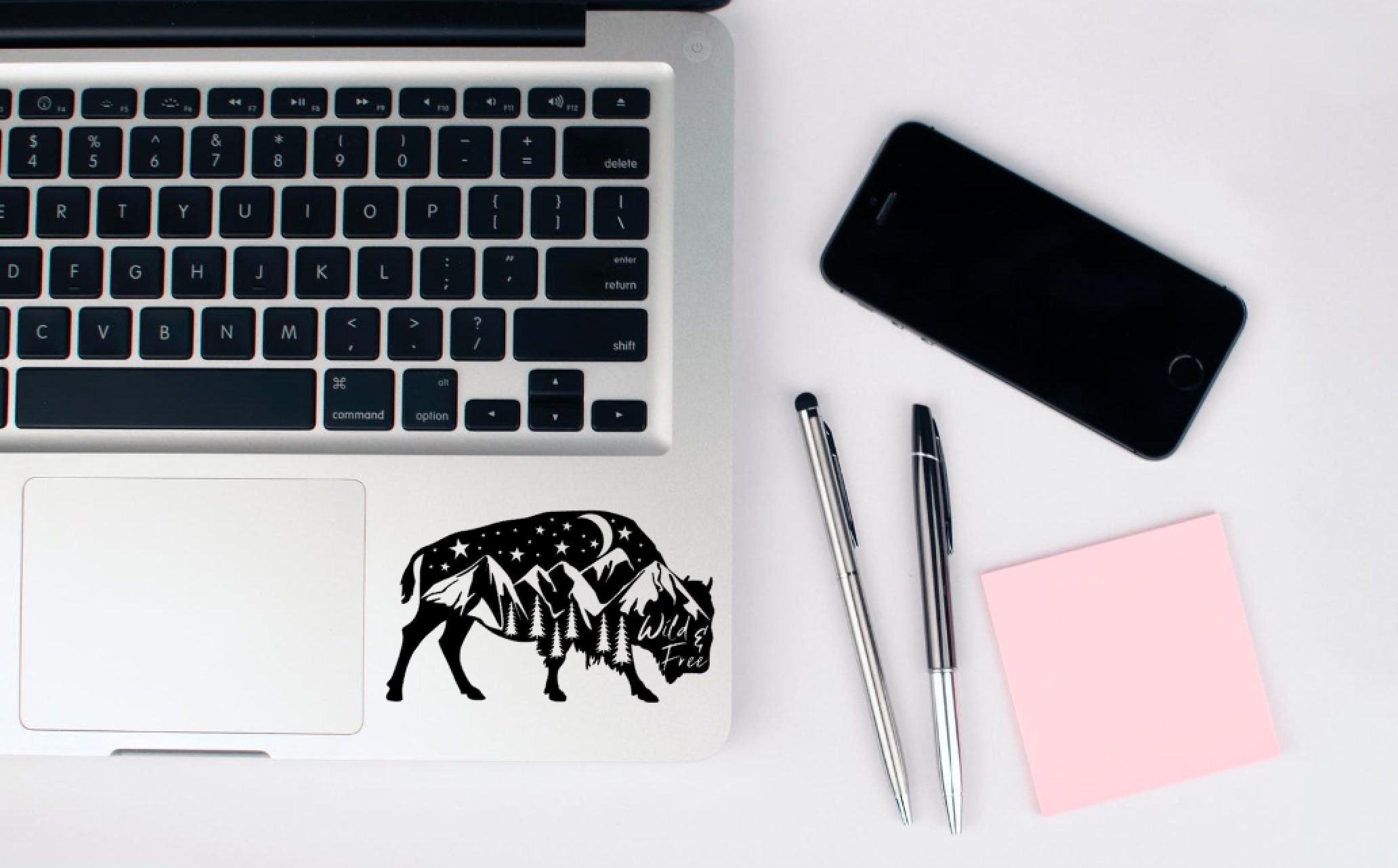 Buffalo Bison Wild & Free Vinyl Sticker Vinyl Decal Car - Etsy