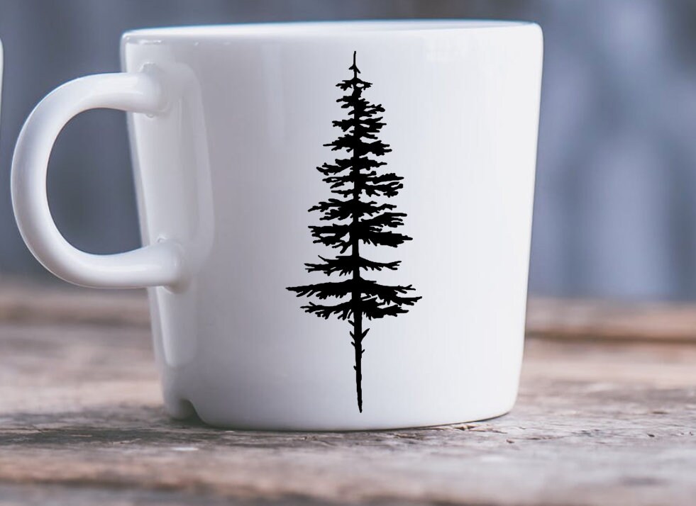 Fir Tree Vinyl Decal Vinyl Sticker Car Window Decal Yeti - Etsy