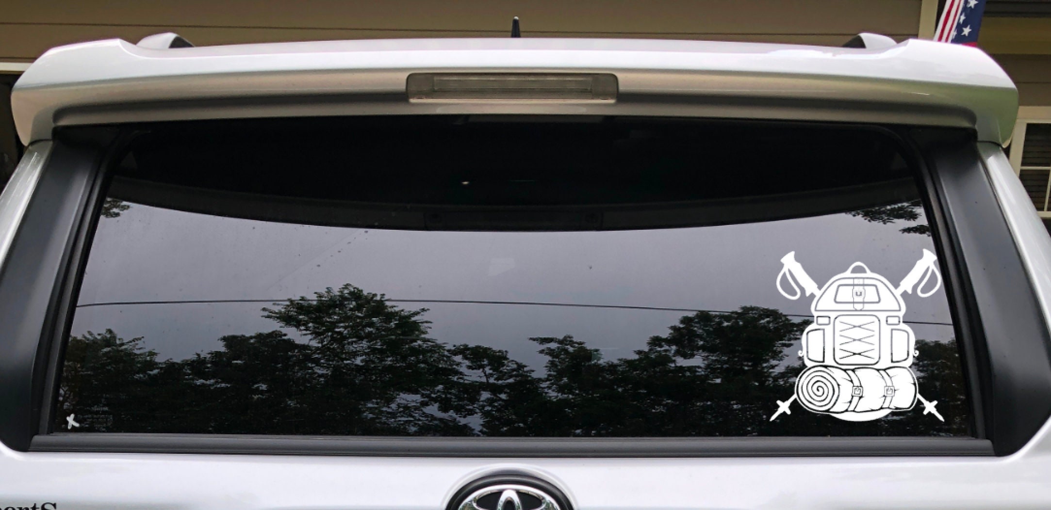 Hiking Backpack Vinyl Decal Vinyl Sticker Car Window Decal | Etsy