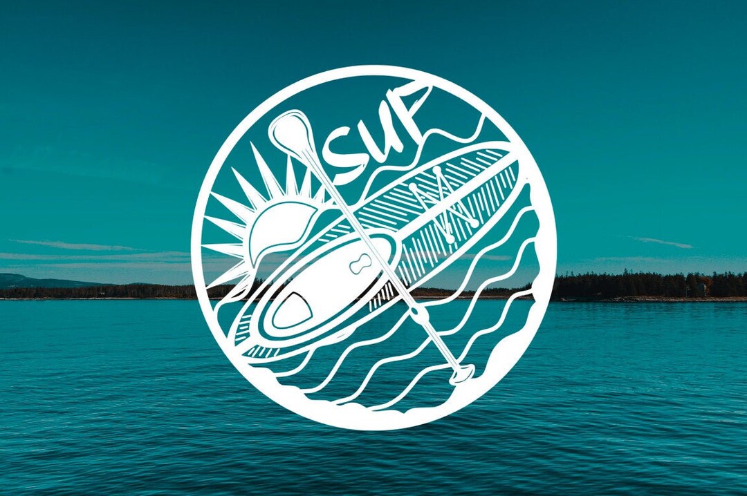 SUP Vinyl Decal - Vinyl Sticker, Car Window Decal, Yeti Cup Decal ...