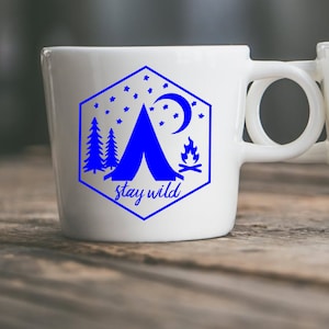 Stay Wild Vinyl Sticker - Vinyl Decal, Car Window Decal, Hiking ...