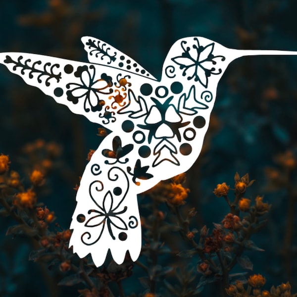 Hummingbird Car Decal - Etsy
