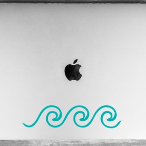 Triple Wave Vinyl Decal - Vinyl Sticker, Car Window Decal, Yeti Cup ...