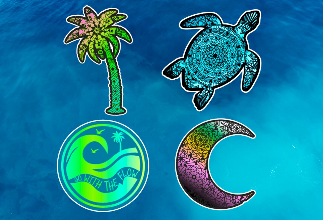 Summer Vinyl Sticker Pack - Vinyl Decal, Car Window Decal, Yeti Cup ...