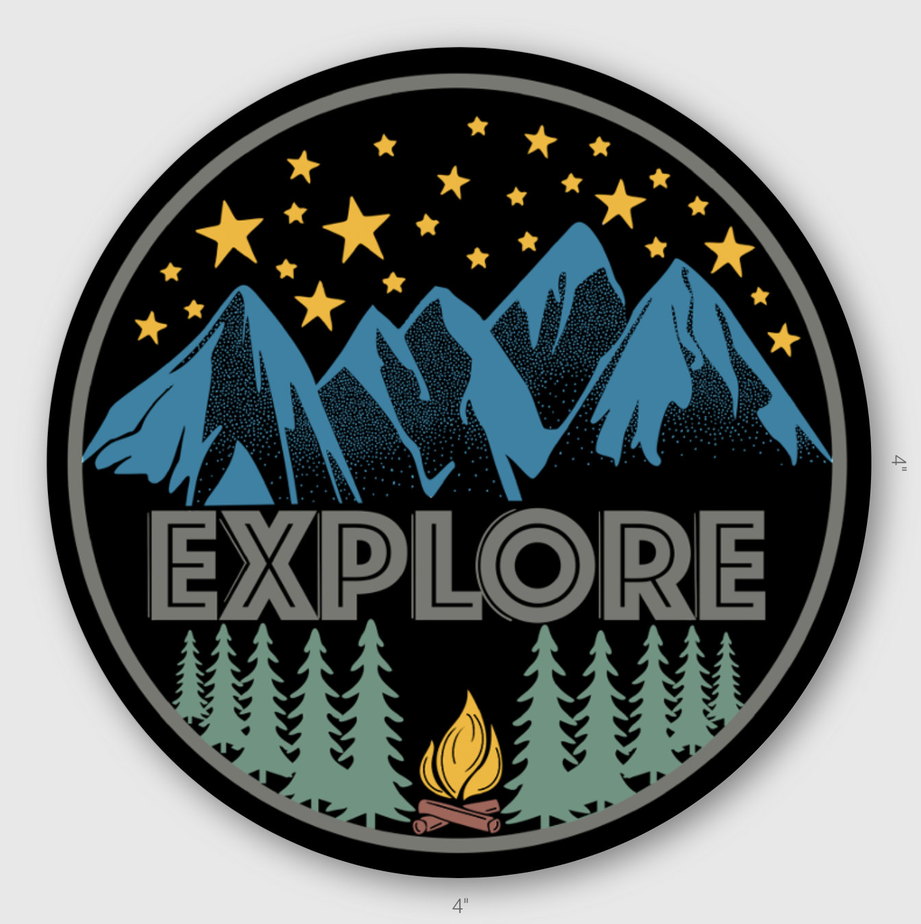 Explore Vinyl Sticker Vinyl Decal Yeti Cup Decal Car | Etsy