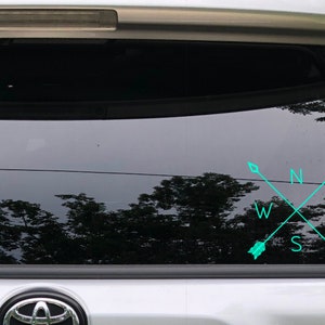 NSEW Arrow Vinyl Decal - Vinyl Sticker, Car Window Decal, Yeti Cup ...