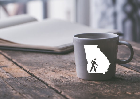 Hike Georgia Vinyl Decal Vinyl Sticker Car Window Decal | Etsy