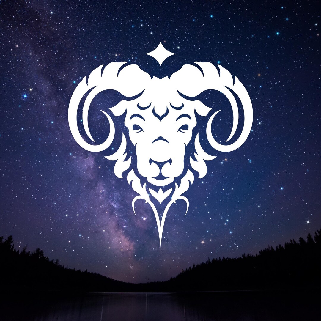 Aries Ram Vinyl Decal - Zodiac Vinyl Sticker, Car Window Decal ...