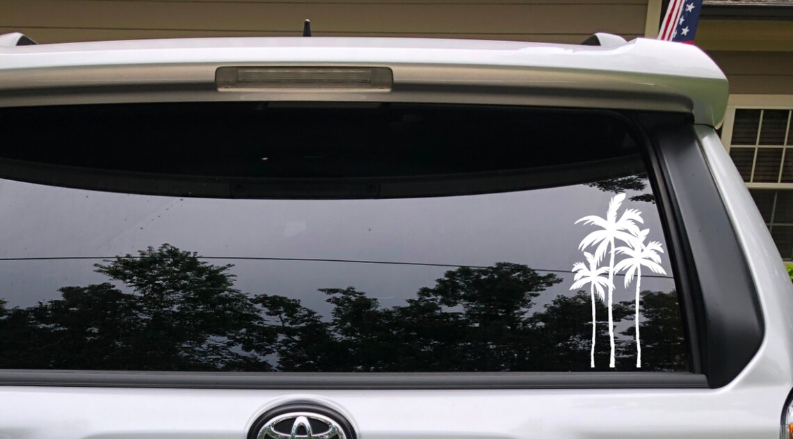 Palm Trees Vinyl Decal Vinyl Sticker Car Window Decal Yeti - Etsy