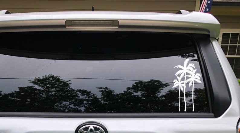Palm Trees Vinyl Decal Vinyl Sticker Car Window Decal Yeti - Etsy