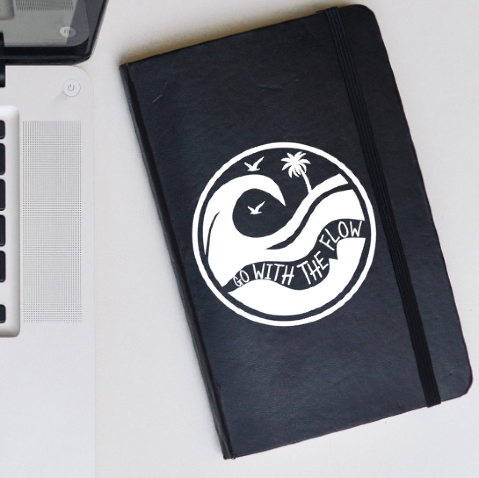 Go With the Flow Wave Vinyl Decal Vinyl Sticker Car Window - Etsy