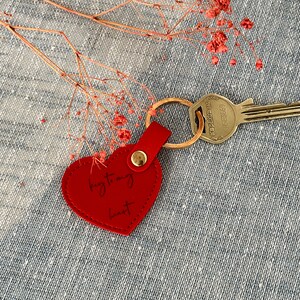 Heart-shaped Keychain, Personalized - Etsy