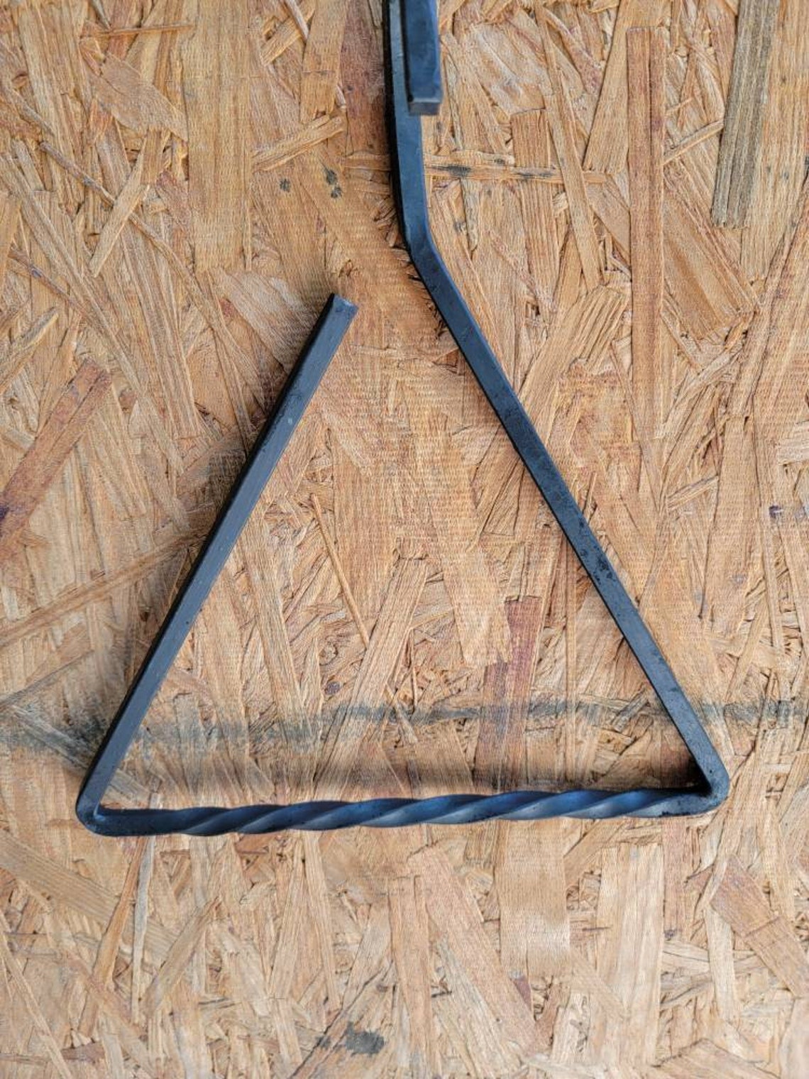 Blacksmith Made Dinner Triangle With Hanger - Etsy